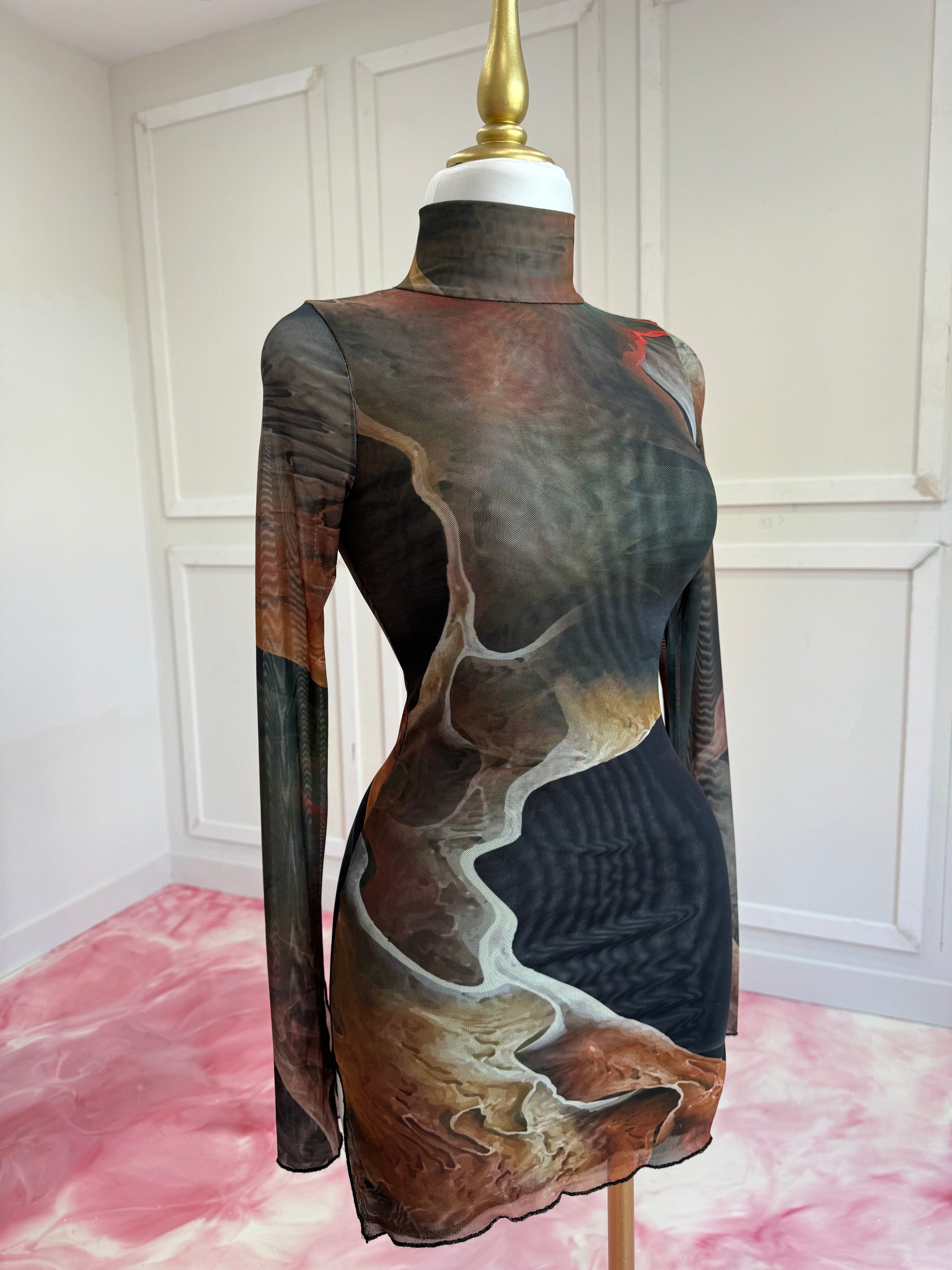 Natasha marble dress – Kaiss Boutique
